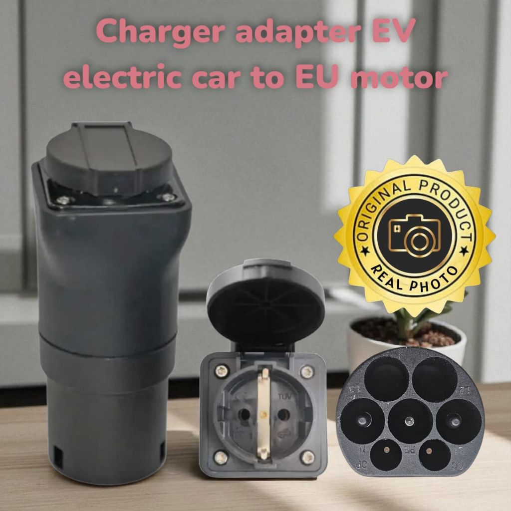 Jual adapter colokan listrik spklu type 2 ev charger iec62196 to rv ...