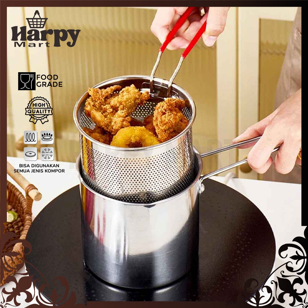 Jual HARPY | Deep Fryer 4 In 1 Multifungsi Stainless Steel Anti Karat ...