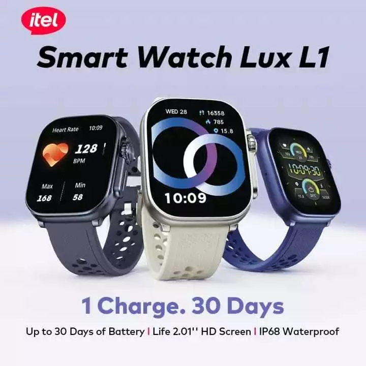 Jual ITEL Smartwatch LUX ISW L1 2.01” HD Touch Screen Bluetooth Calling ...