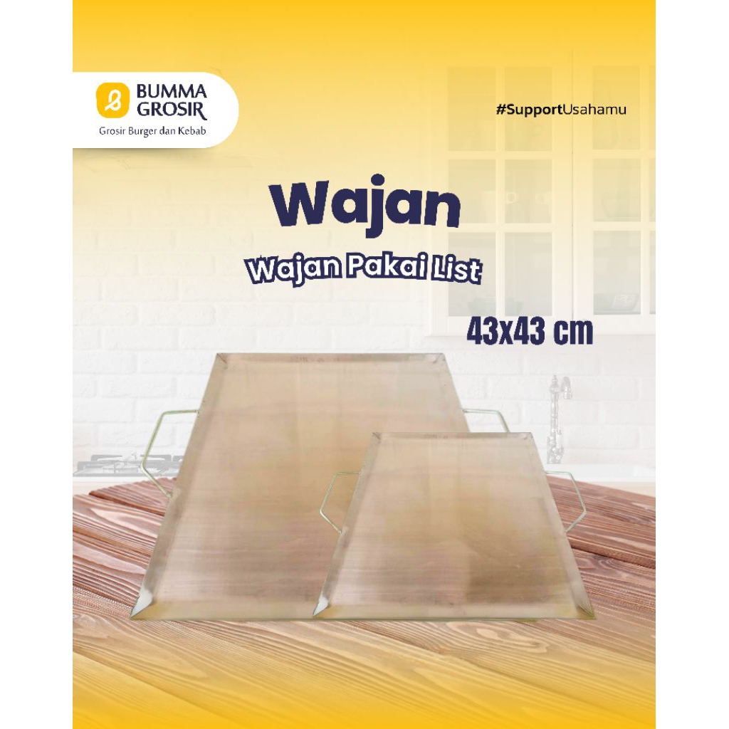 Jual wajan list roti bakar - wajan kebab - wajan burger - wajan ...