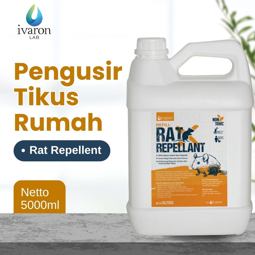 Jual IVARON Obat Pengusir Tikus Rat Reppelent 5 Liter Pembasmi Tikus ...