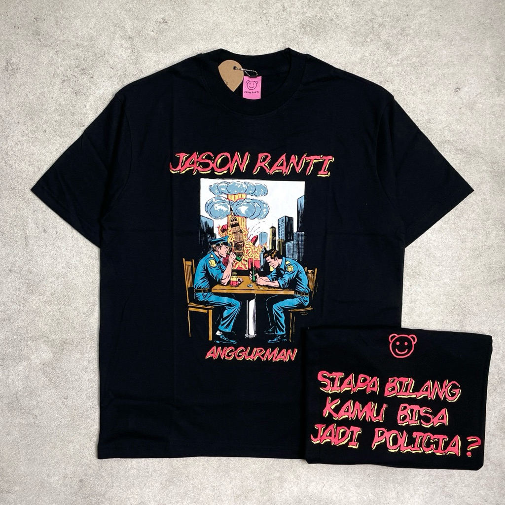 Jual Jason Ranti - Siapa Bilang Kamu Bisa Jadi Policia? | Tshirt Black ...