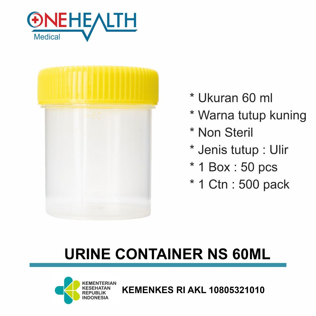 Jual Pot Urine 60 ml Atau URINE CONTAINER NON STERILE 60ML | Shopee ...