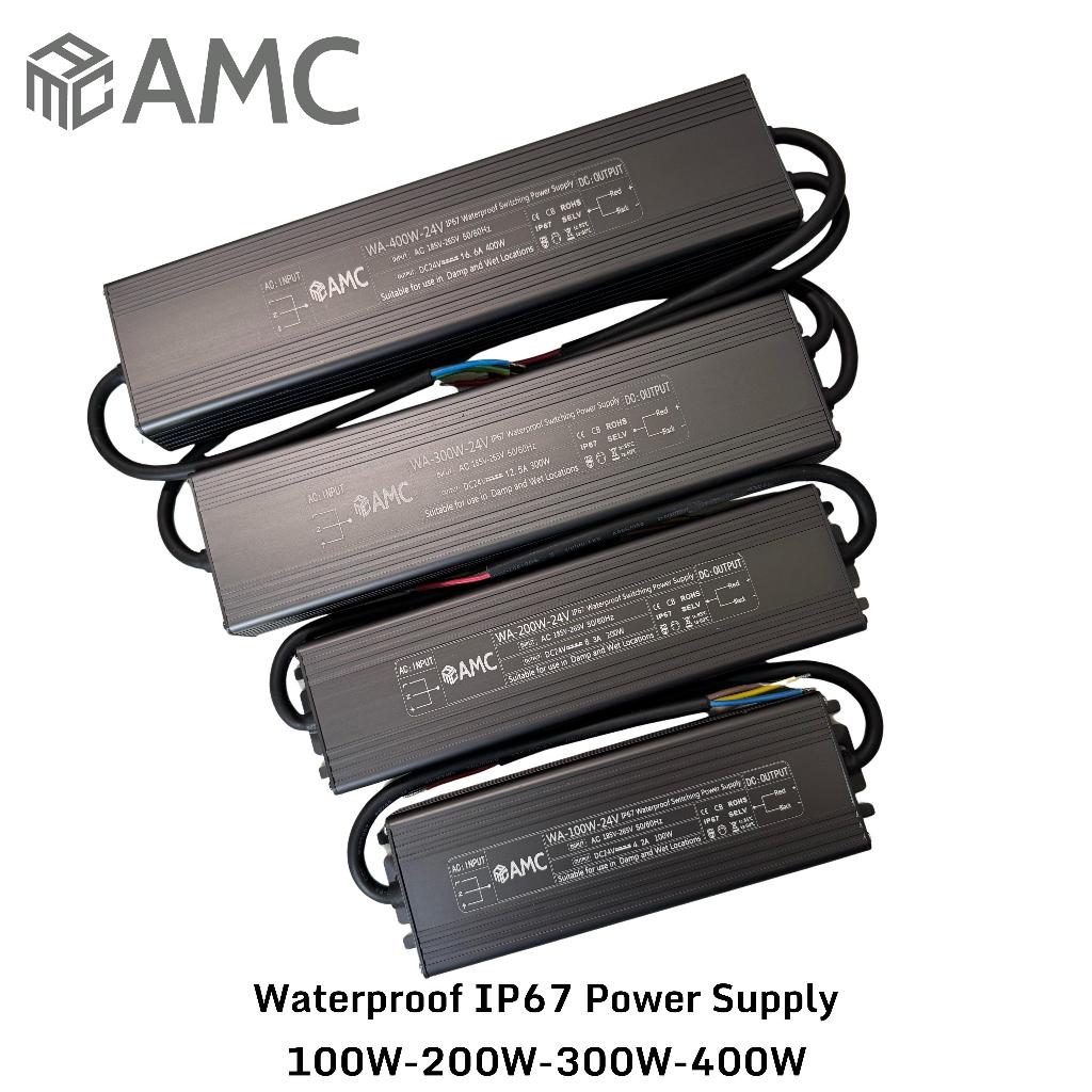 Jual AMC WA Waterproof IP67 DC 24V Power Supply Adaptor COB LED ...