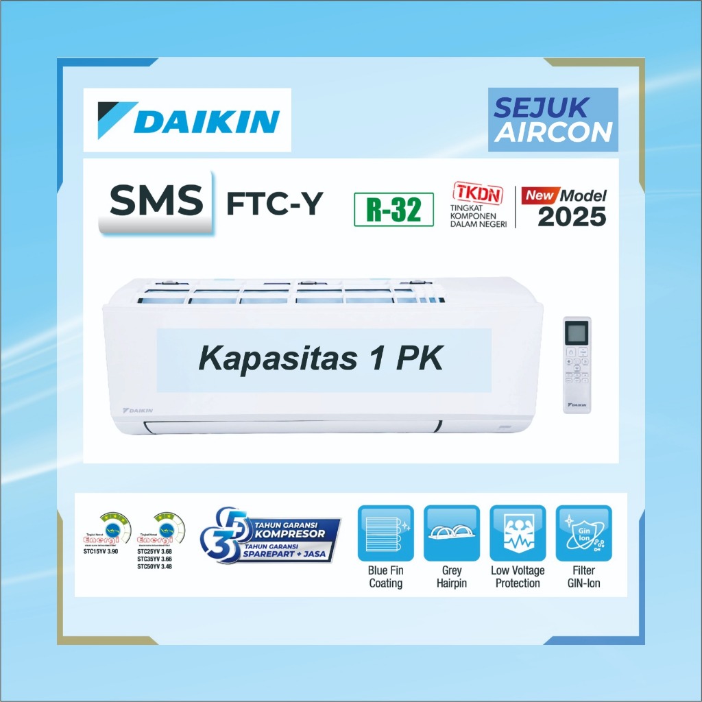Jual AC DAIKIN STC25YV 1 PK STANDARD NON INVERTER | Shopee Indonesia