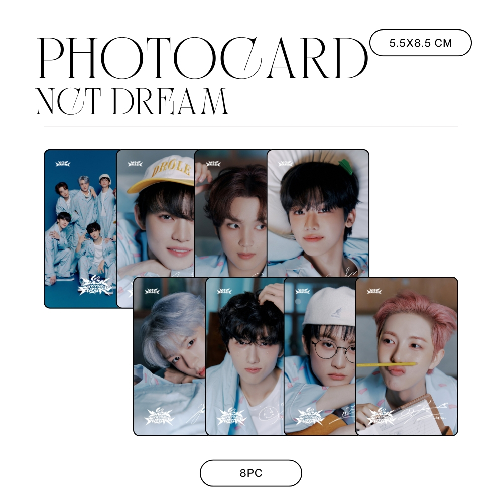 Jual PHOTOCARD NCT DREAM GO BACK TO THE FUTURE 8 PCS KPOP CARDS UNOFFICIAL MARK JENO JAEMIN ...
