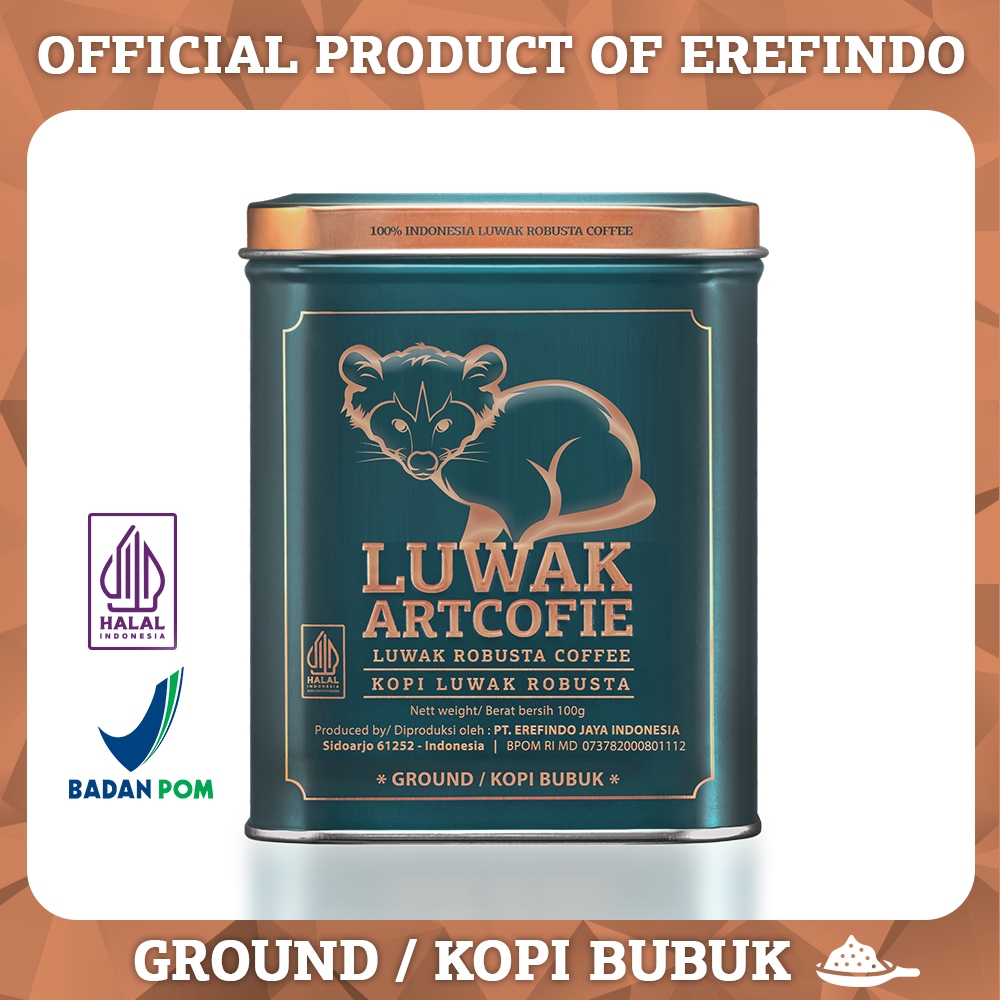 Jual Artcofie Kopi Luwak Robusta Tin Box Bubuk 100g | Shopee Indonesia