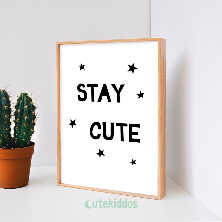 Jual Poster Lucu - Stay Cute - Dekorasi Kamar Anak - Hadiah Unik Hiasan ...