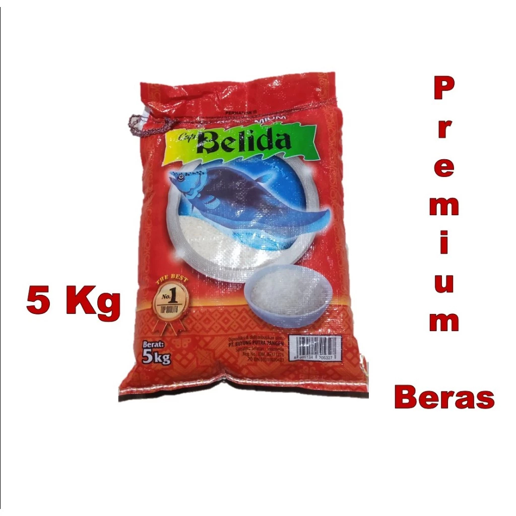 Jual Beras Cap Belida 5 kg | Shopee Indonesia