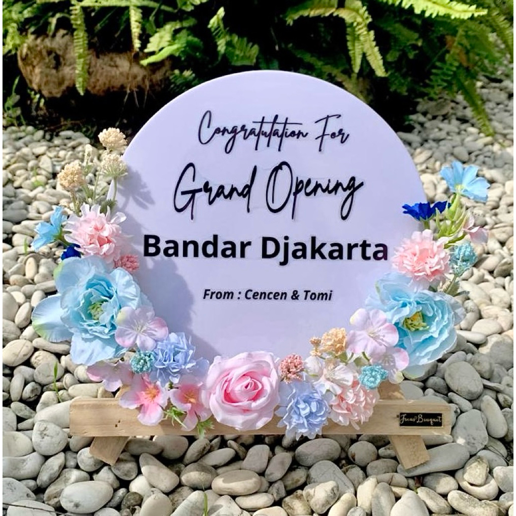 Jual [TIDAK PO] Standing Acrylic Mini | Papan Bunga Akrilik Meja ...