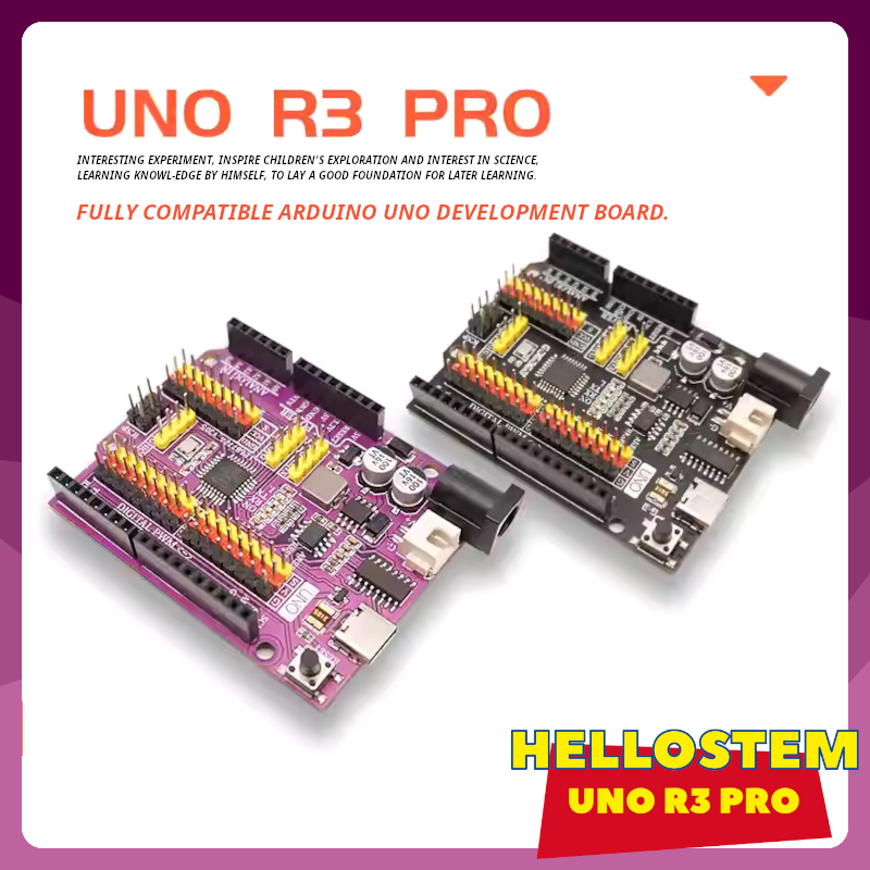 Jual HELLOSTEM UNO R3 PRO DEVELOPMENT BOARD POWER SUPPLY ENHANCED VERSION ATMEGA328P ...