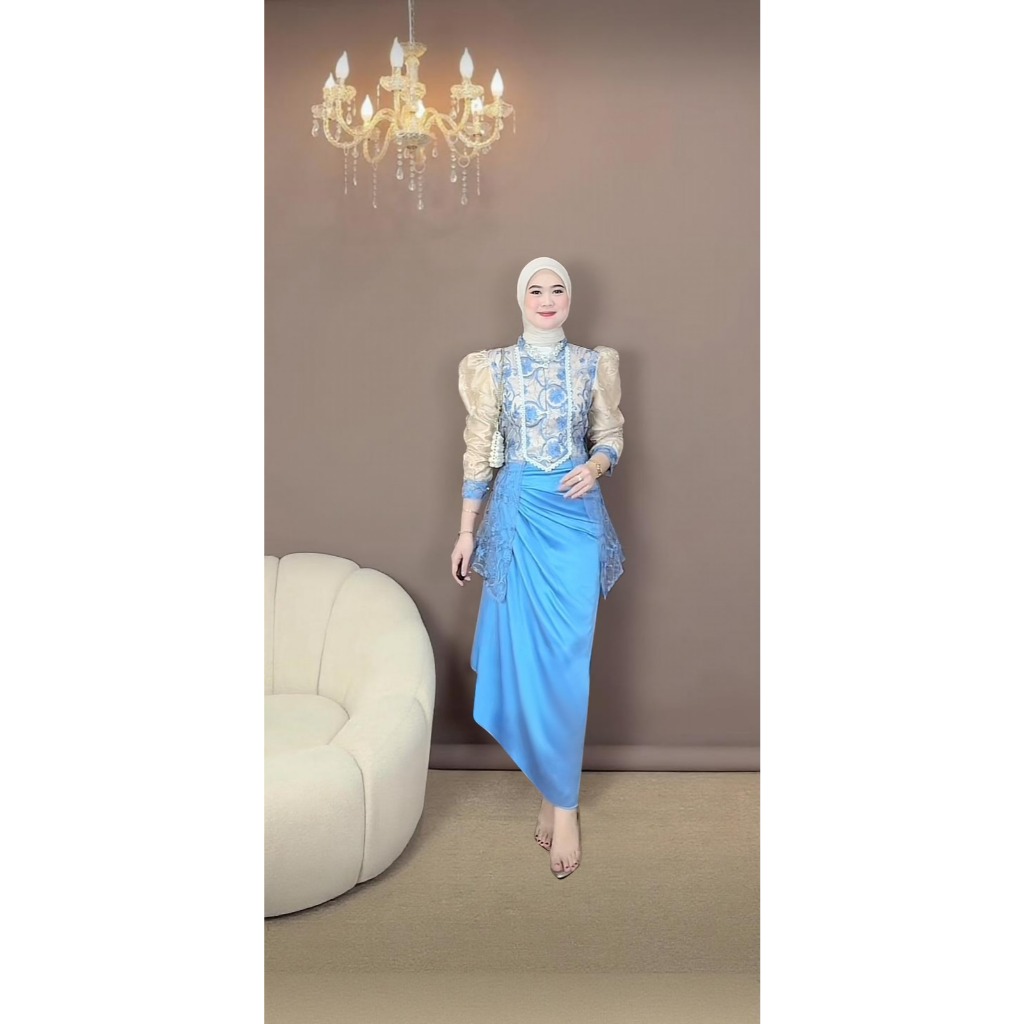 Jual SET MIRA KEBAYA BRUKAT RENDA TILE BORDIR PITA MUTIARA + ROK SILK ...