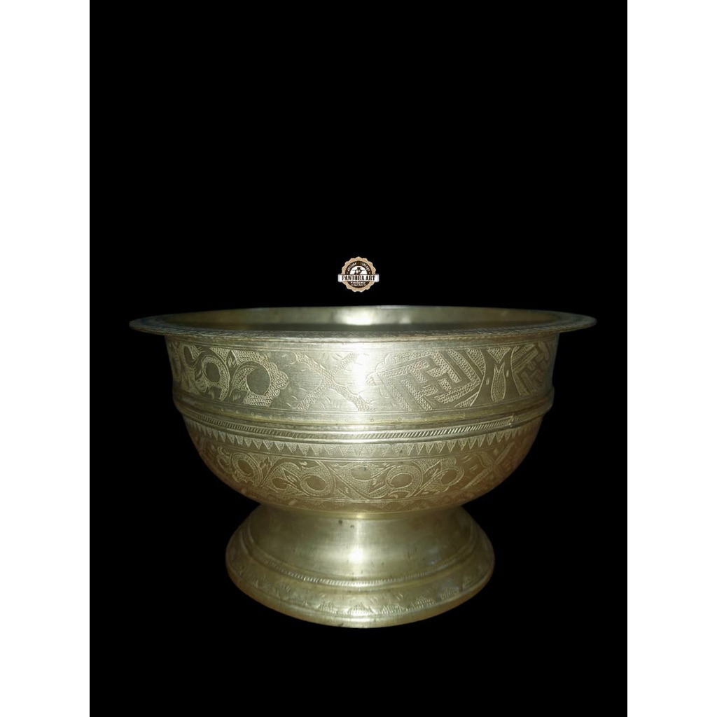 Jual Bokor kuningan ukir lawas TEBAL ( B947 ) | Shopee Indonesia
