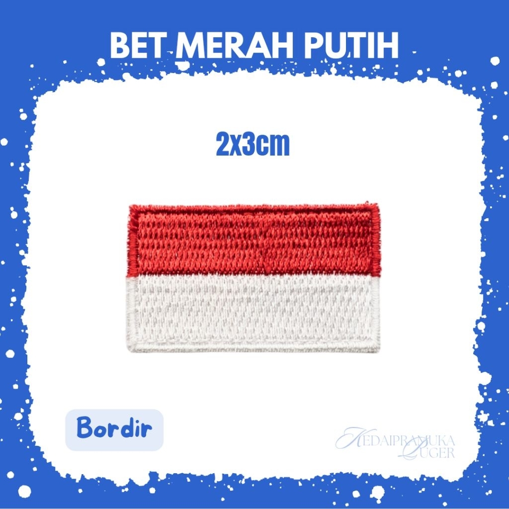 Jual Bet Badge bendera merah putih 3x5 cm Min 5pcs | Shopee Indonesia