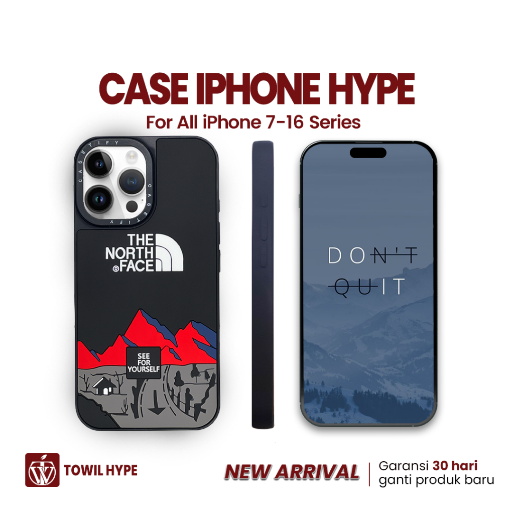 Jual Case Iphone X 11 12 13 14 15 16 Pro Promax Mini Softcase TNF ...
