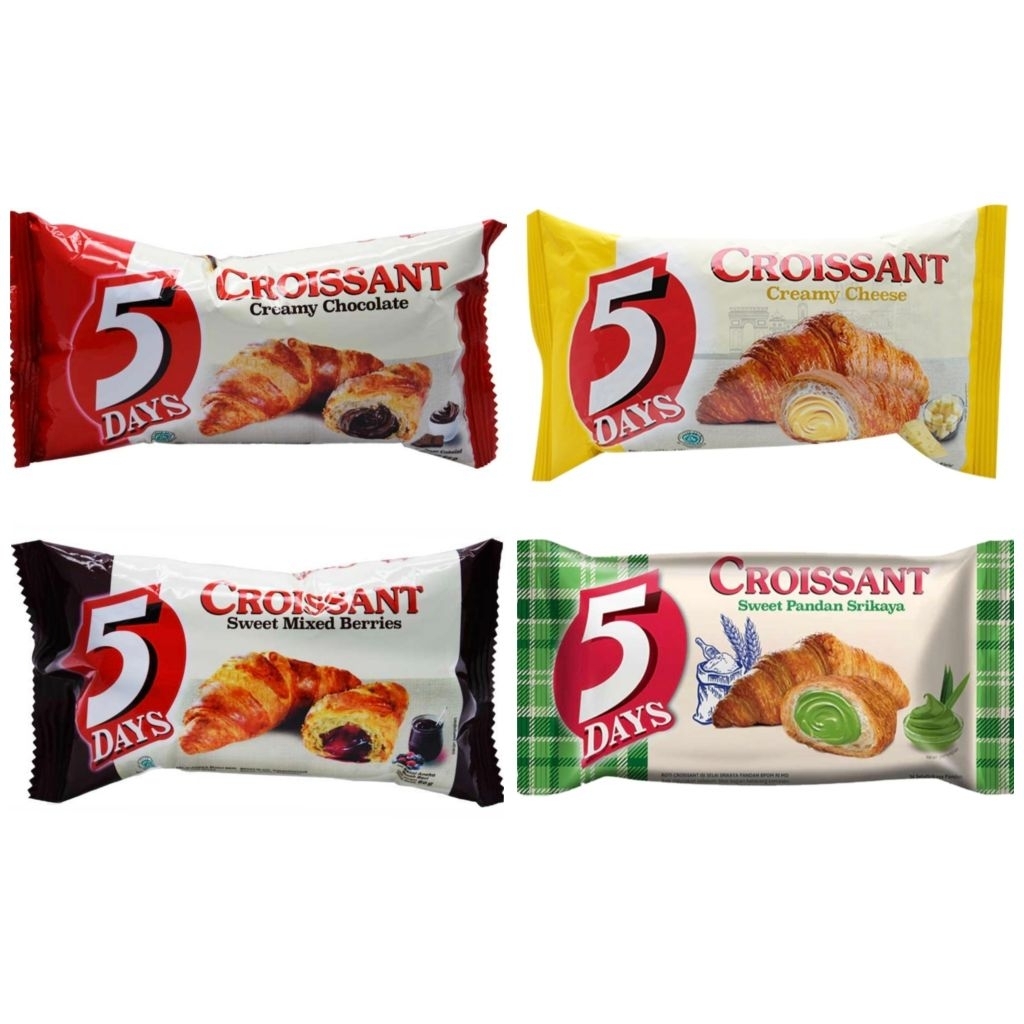 Jual 5 Days Roti Croissant Isi Pasta Siap Makan 60 g | Shopee Indonesia