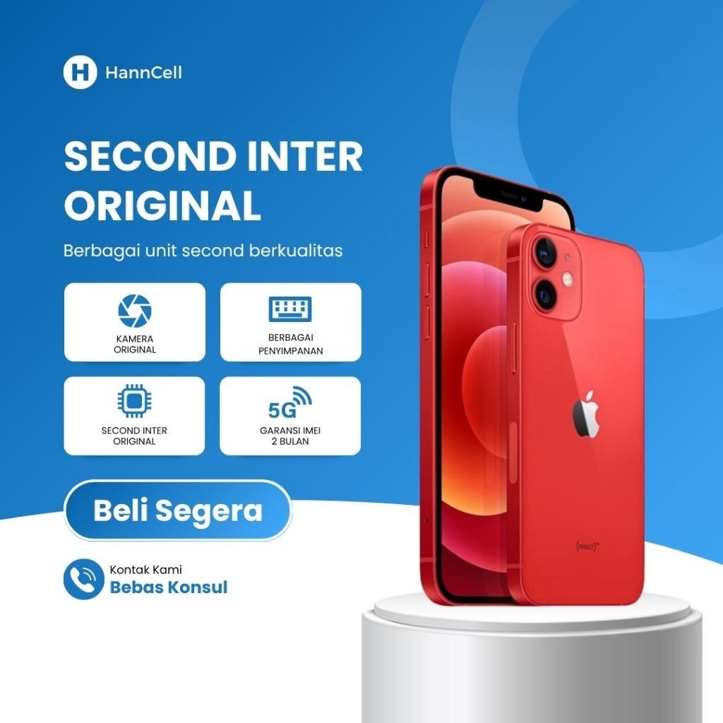 Jual IP 12 SERIES SECOND INTER 64GB/128GB | Shopee Indonesia
