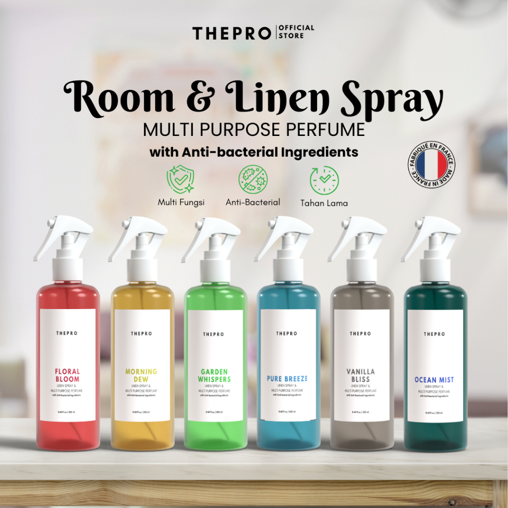 Jual THEPRO Room & Linen Spray - Multi Purpose Perfume 250ml Pewangi ...