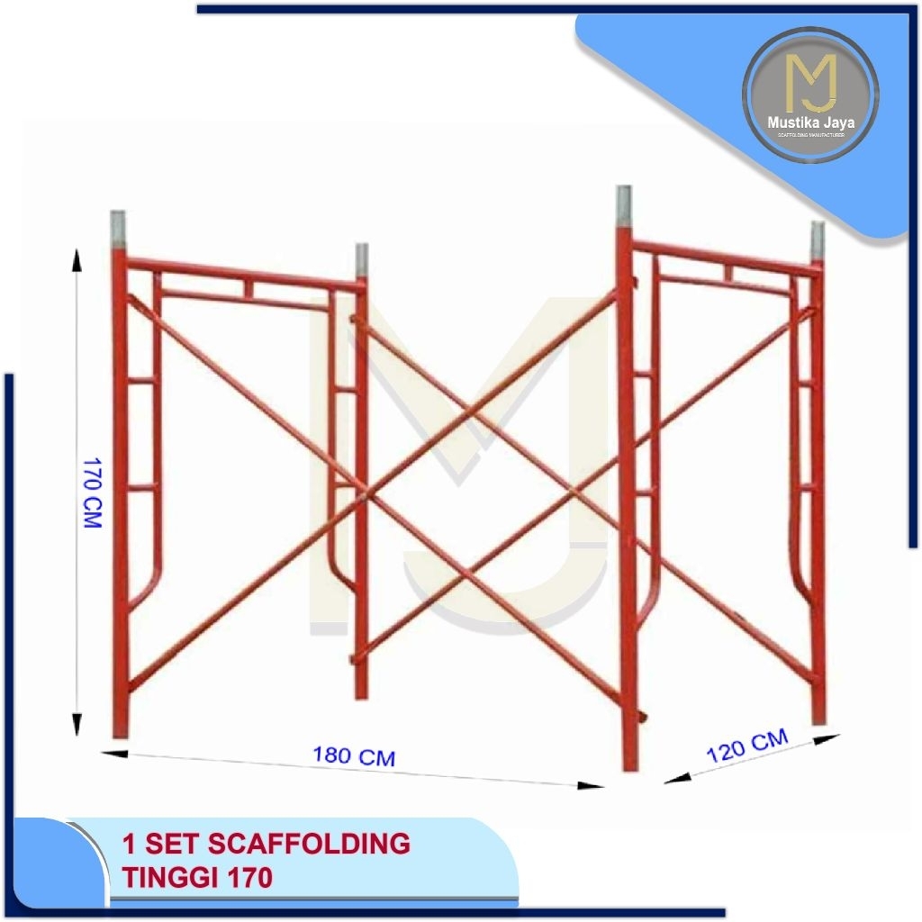 Jual Scaffolding Main Frame 170 cm 1 SET & Catwalk 1 Unit - Material ...