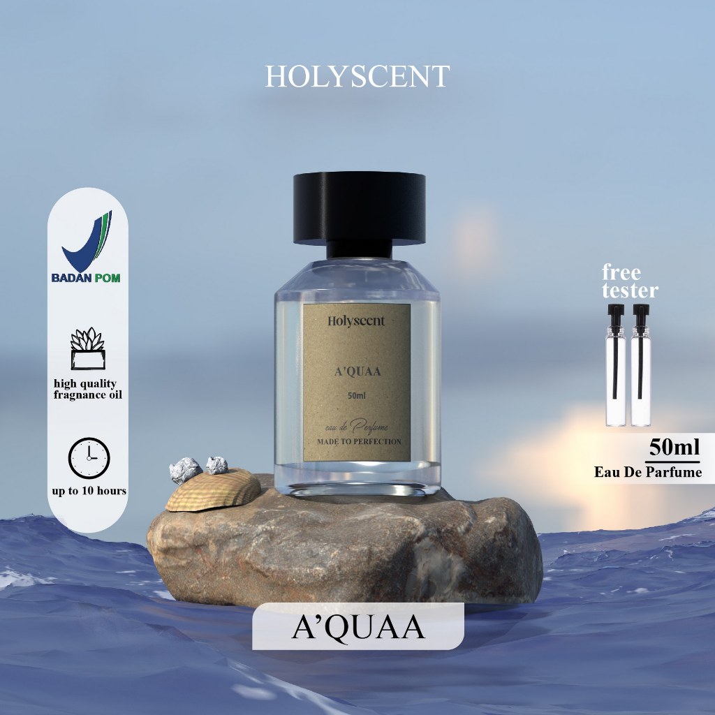 Jual Holyscent - AQUAA Eau De Parfum / Parfum Pria Aroma Fresh Clean ...