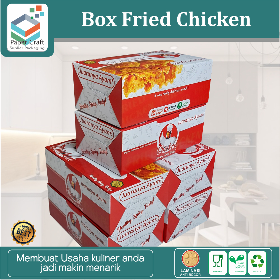 Jual Box Fried Chicken KFC 1 Dus Fried Chicken Ayam Celup Nasi Box Ayam ...