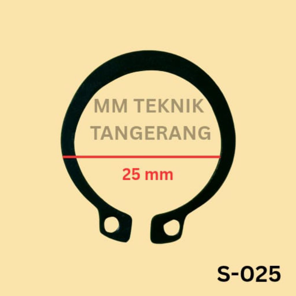 Jual Snapring S25 Snap ring Circlip External Retaining Tipe S 25 Penahan bearing Sparepart S-25 ...