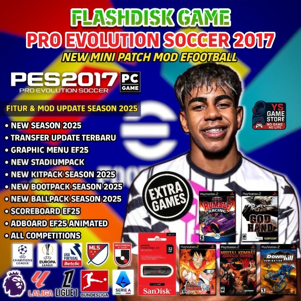 Jual PES 2017 UPDATE PATCH MUSIM TERBARU 2025-2026 | Shopee Indonesia