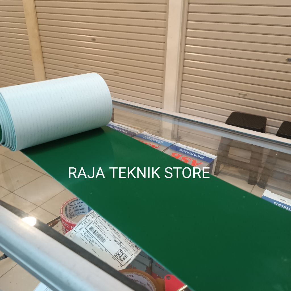 Jual Conveyor PVC Hijau Pabrik ukuran tebal 2 mm lebar 10 | 15 | 20 ...