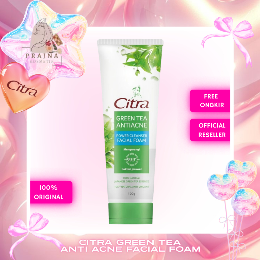 Jual Citra Green Tea Anti Acne Facial Foam 100 gr - Pembersih Wajah ...