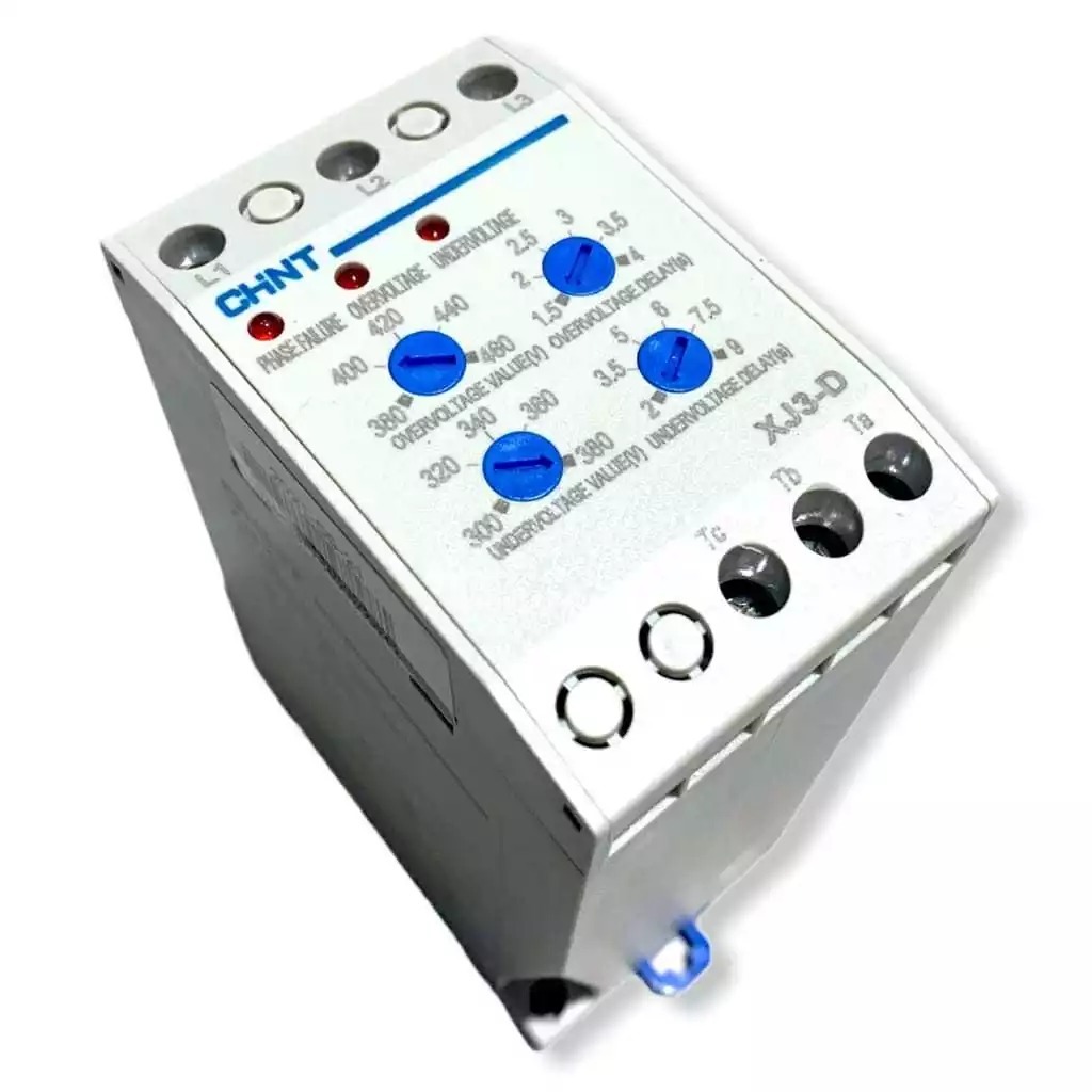Jual Chint XJ3-D Chint Xj3D Phase Failure Relay 380V AC Over Under ...