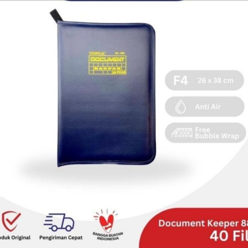 Jual Topla Dokumen Keeper Folio isi 40 File / Map ijazah Clear Holder ...
