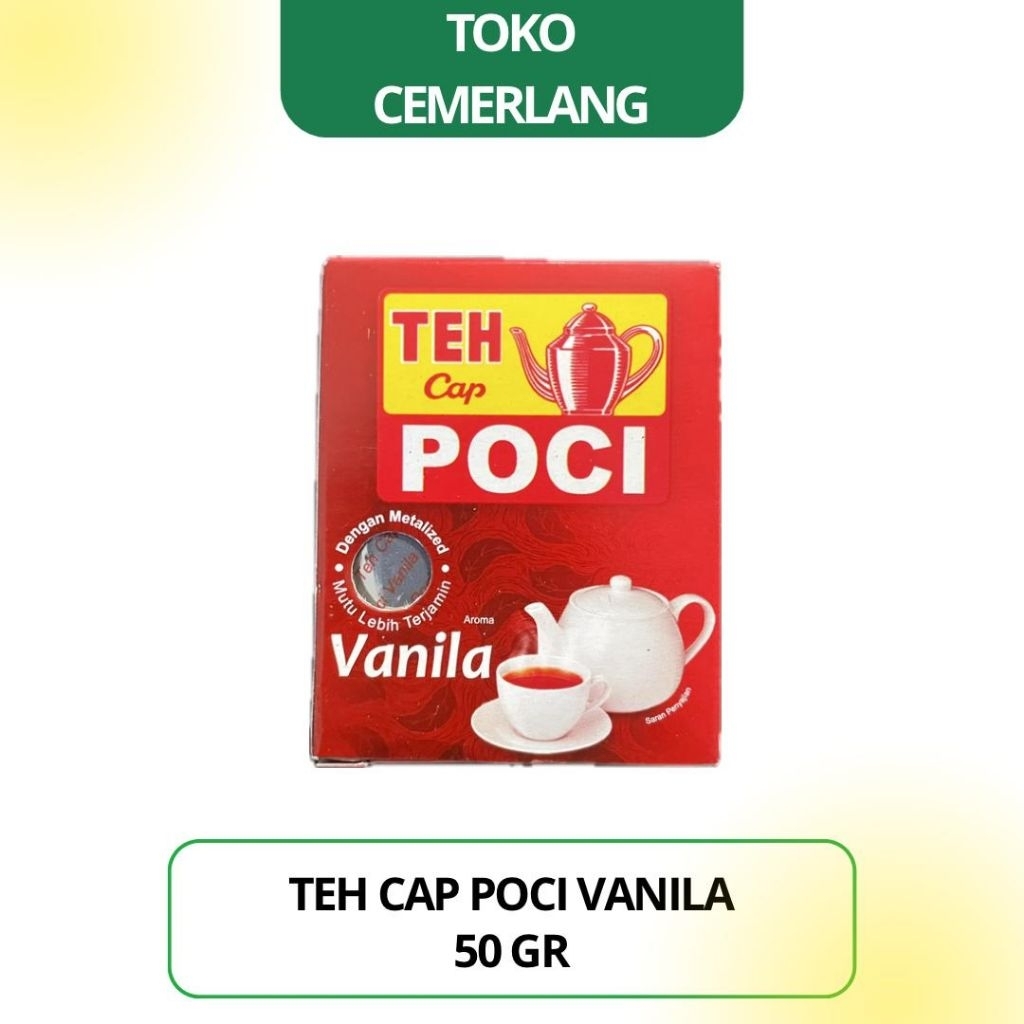 Jual Teh Cap Poci Vanilla 50 gr | Shopee Indonesia