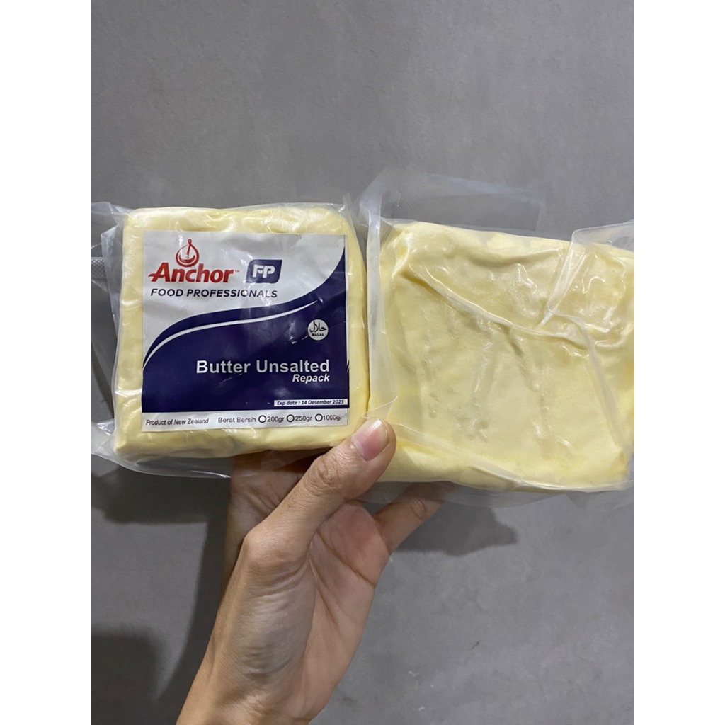 Jual ANCHOR BUTTER UNSALTED 250 GR | Shopee Indonesia