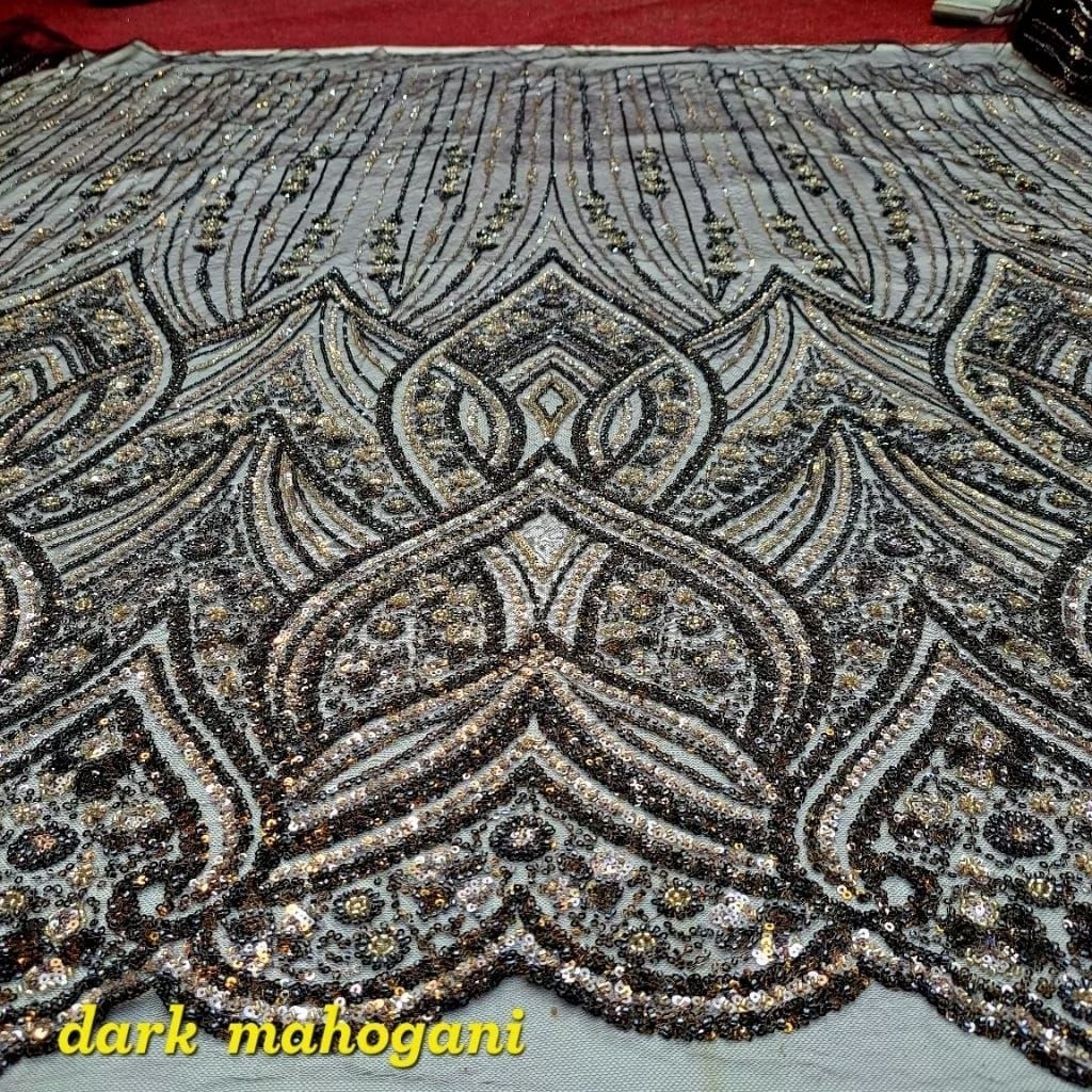 Jual (COD)BAHAN TILLE FULL SOROSKI | BAHAN KEBAYA | HARGA YANG TERTERA ...