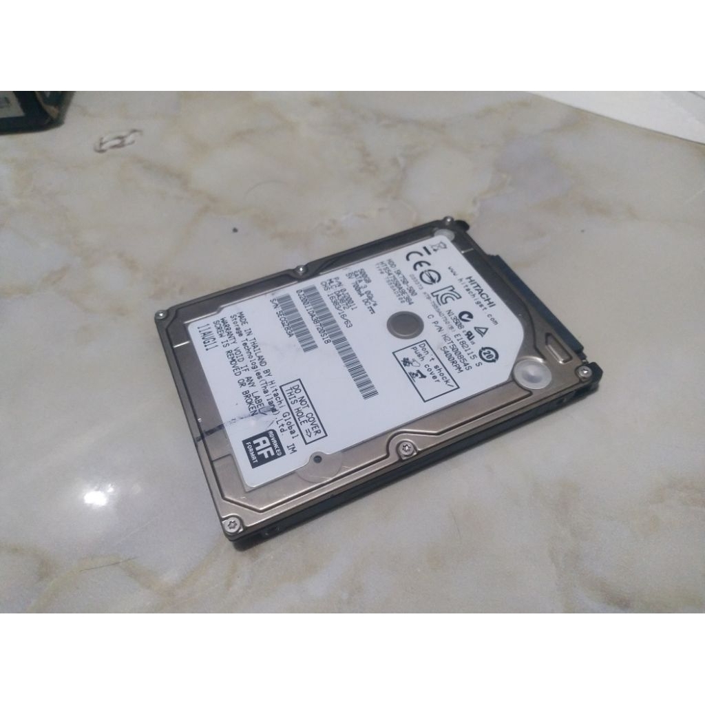 Jual HDD Laptop Hitachi 500Gb Gress copotan + Os Window 10 (bonus ...