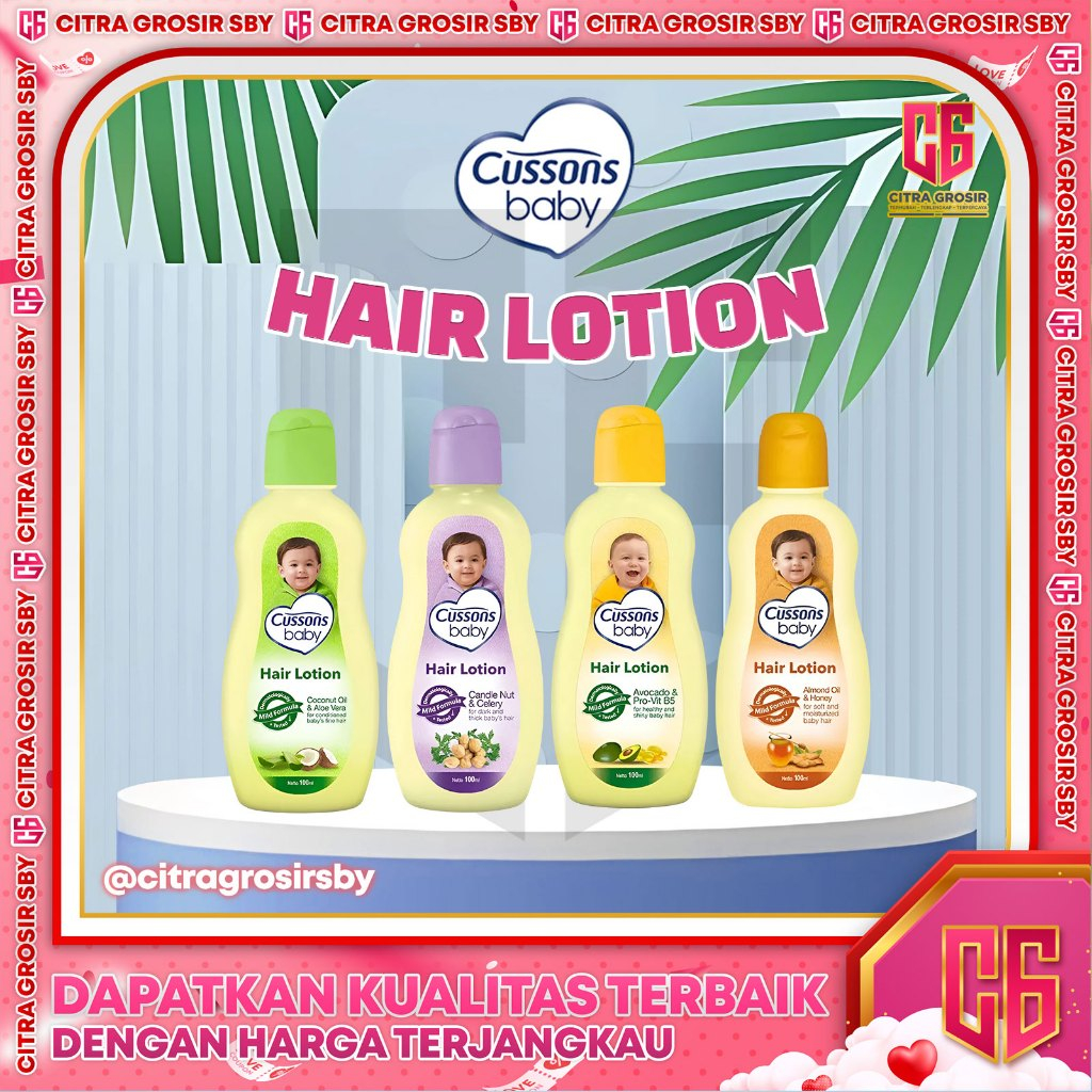 Jual CUSSONS Baby Hair Lotion 50+50mL & 100+100mL Minyak Rambut Bayi ...