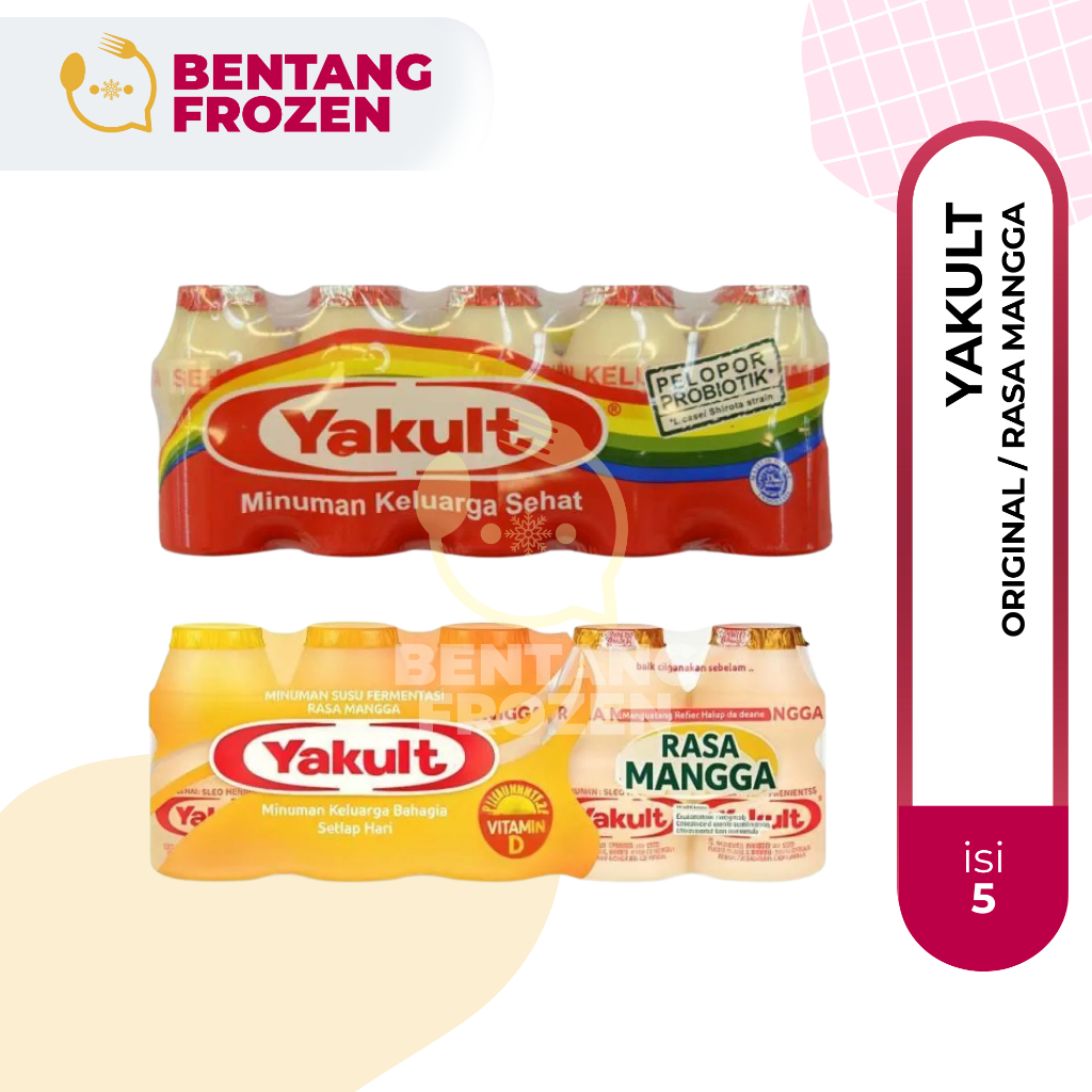 Jual Yakult Susu Fermentasi Probiotik isi 5pcs x 65mL / Yakult Ori ...