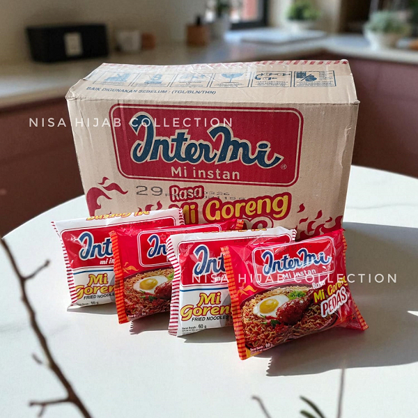 Jual 1 DOS isi 40 intermie Goreng Mie dan intermi Pedas Instan Karton ...