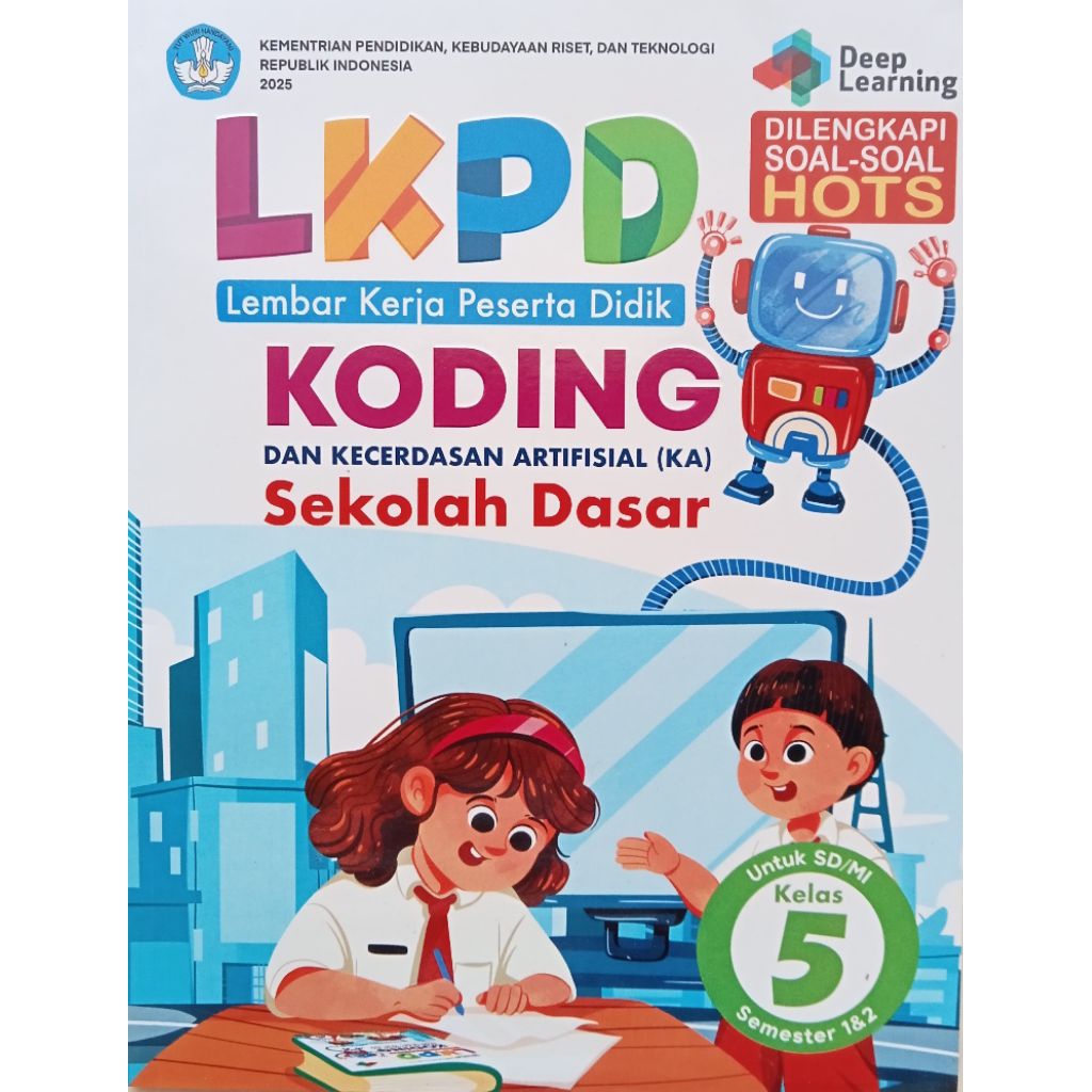 Jual LKPD KODING KECERDASAN ARTIFISIAL (KA) UNTUK SD KELAS 5 DiLengkapi Kunci Jawaban | Shopee ...