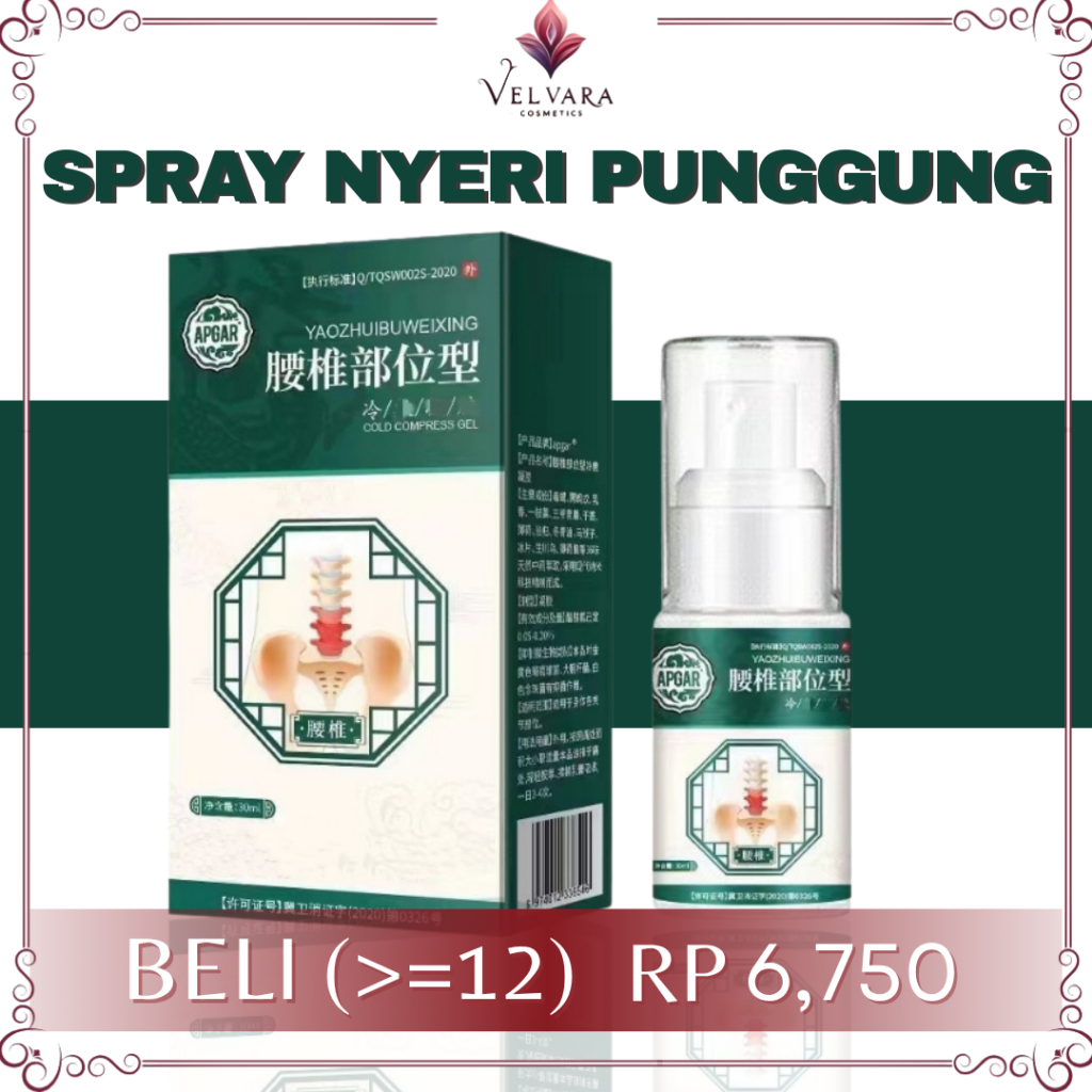 Jual APGAR Spray Terapi Nyeri Punggung Lumbar Pinggang Cervical Disc ...