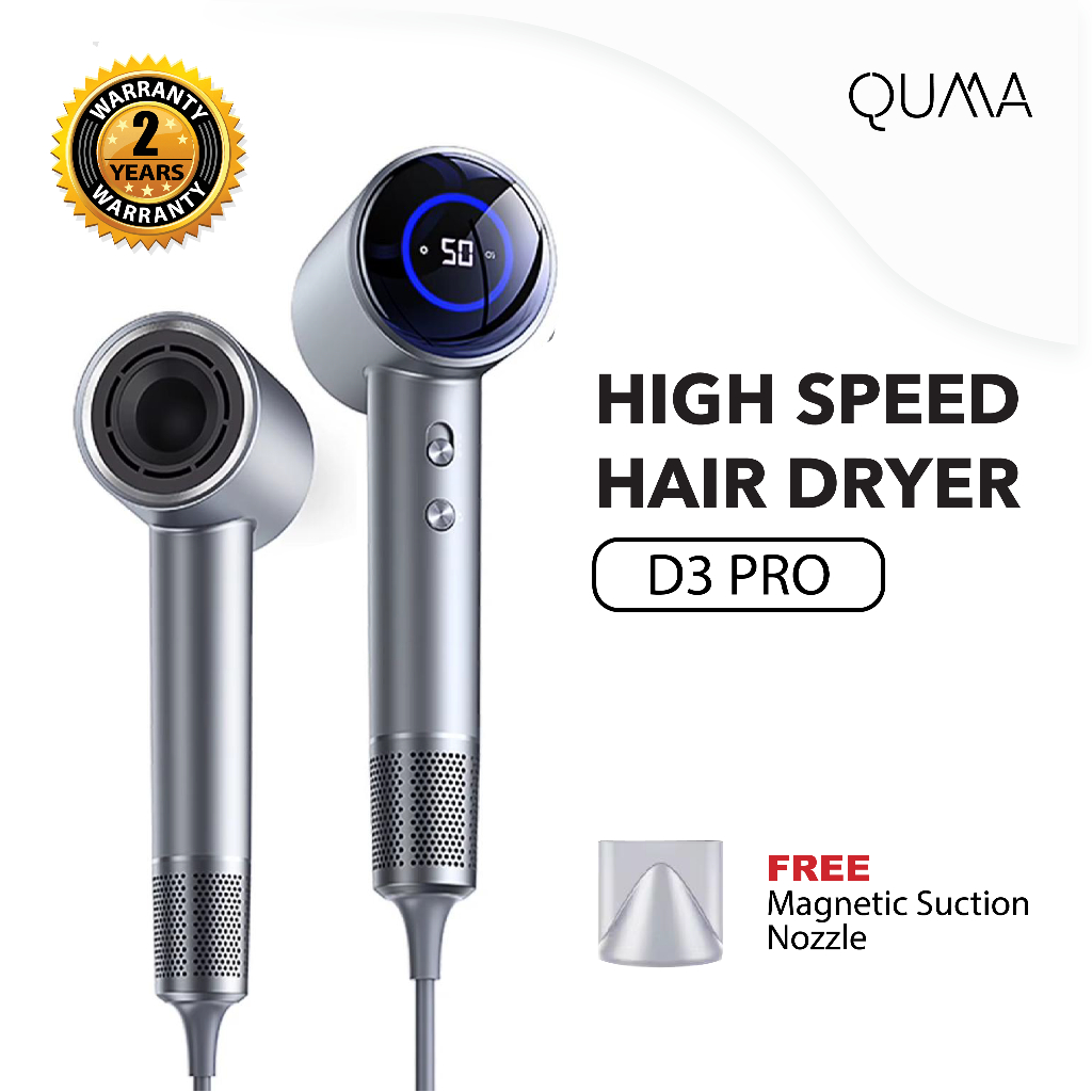 Jual QUMA High Speed Hair Dryer D3 Pro Series | Pengering Rambut ...
