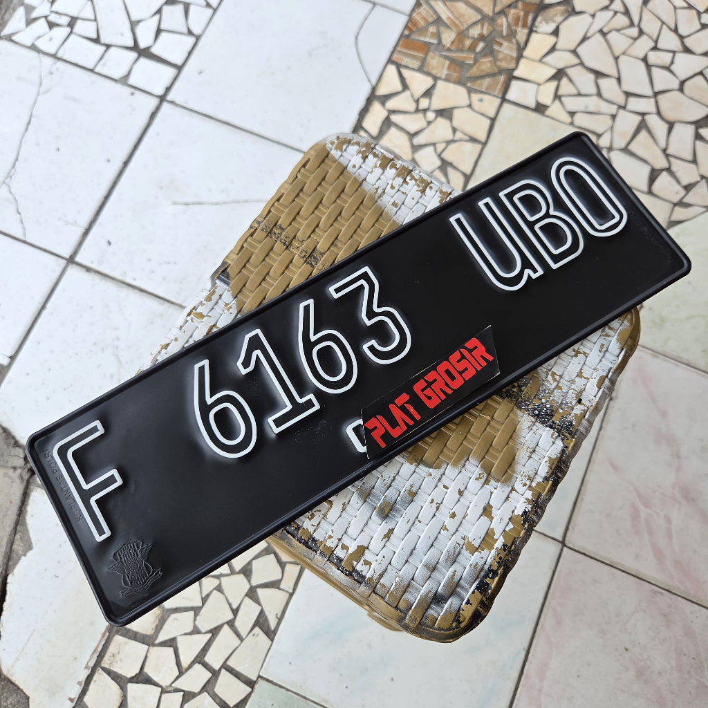 Jual Mobil Standar HITAM-PUTIH Font Baru Berlogo ASLI samsat ACS10 ...