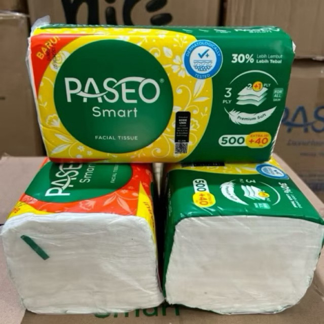 Jual PROMO!! 4 pack Tissue Paseo 540 sheets Murah Tisu Wajah Serbaguna ...