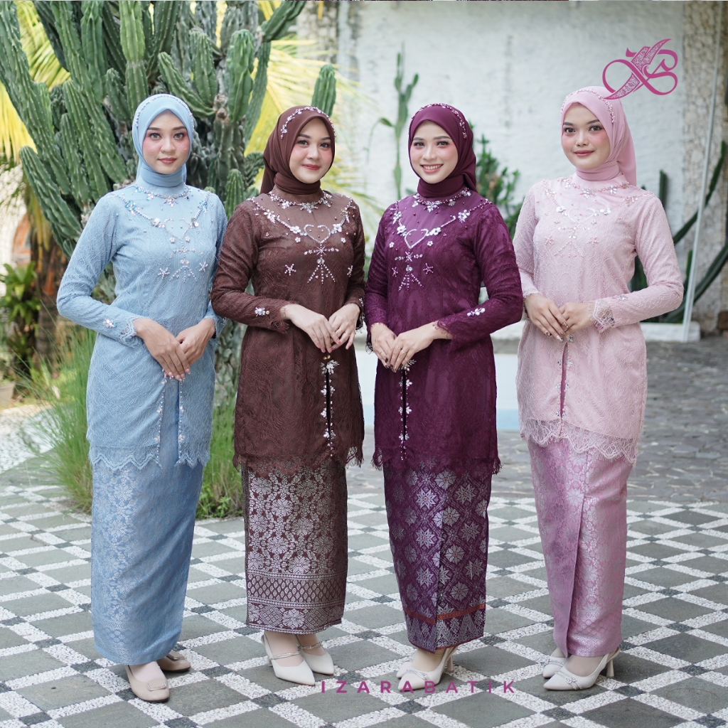 Jual IZARABATIK - Calista Series -Set Kebaya Modern Couple Wisuda ...