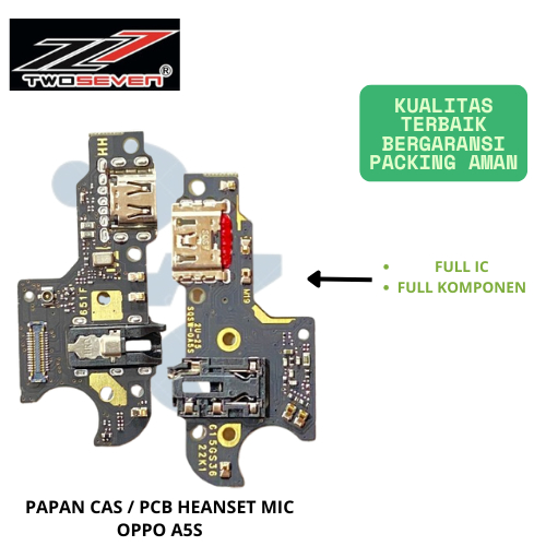 Jual Papan Cas Oppo A5s Pcb Board Heanset Mic Full Ic Komponen | Shopee ...