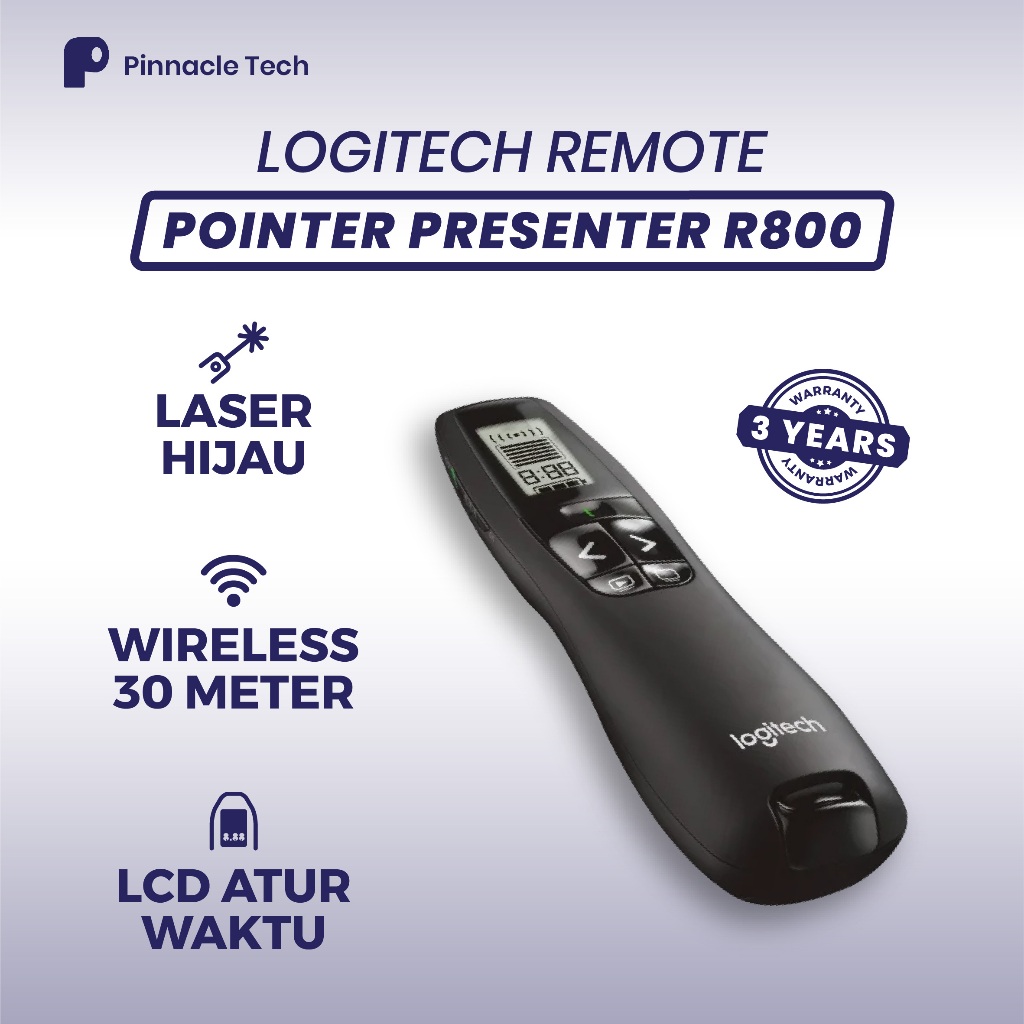 Jual Pointer Presenter Logitech R800 Profesional Green Light Laser ...