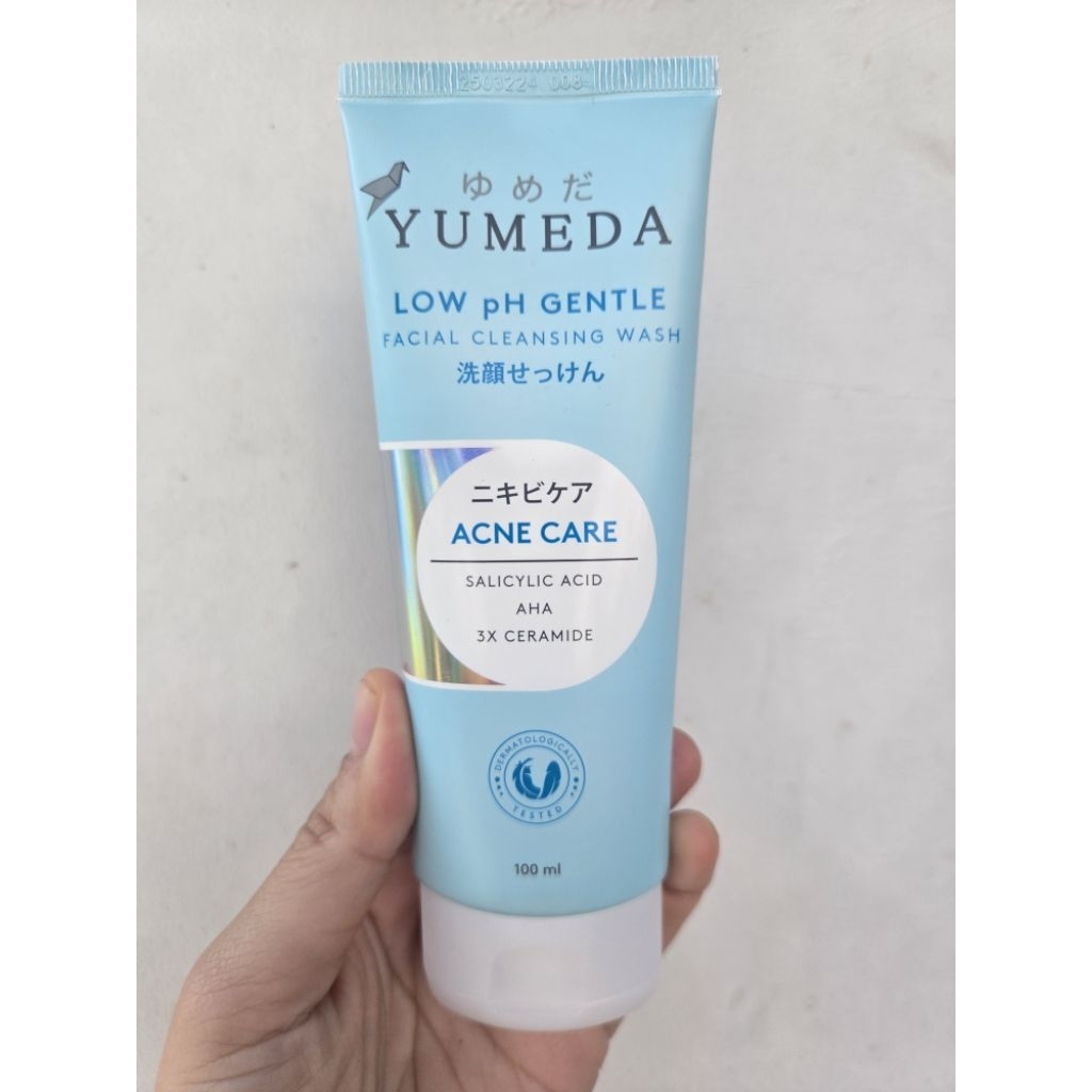 Jual YUMEDA Low pH Gentle Facial Cleansing Wash Acne Care 100ml NEW ...