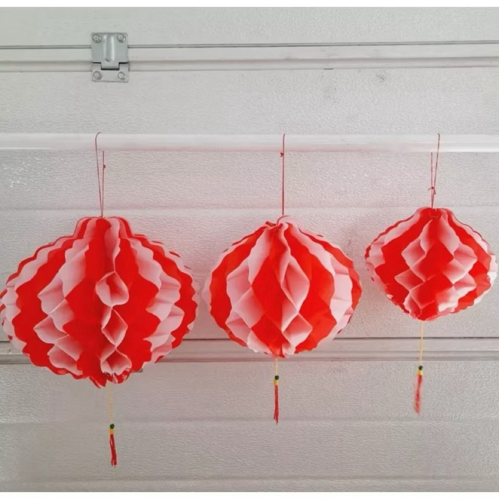 Jual Lampion Lipat Merah Putih | Lampion tari merah putih plastik 2 pcs ...