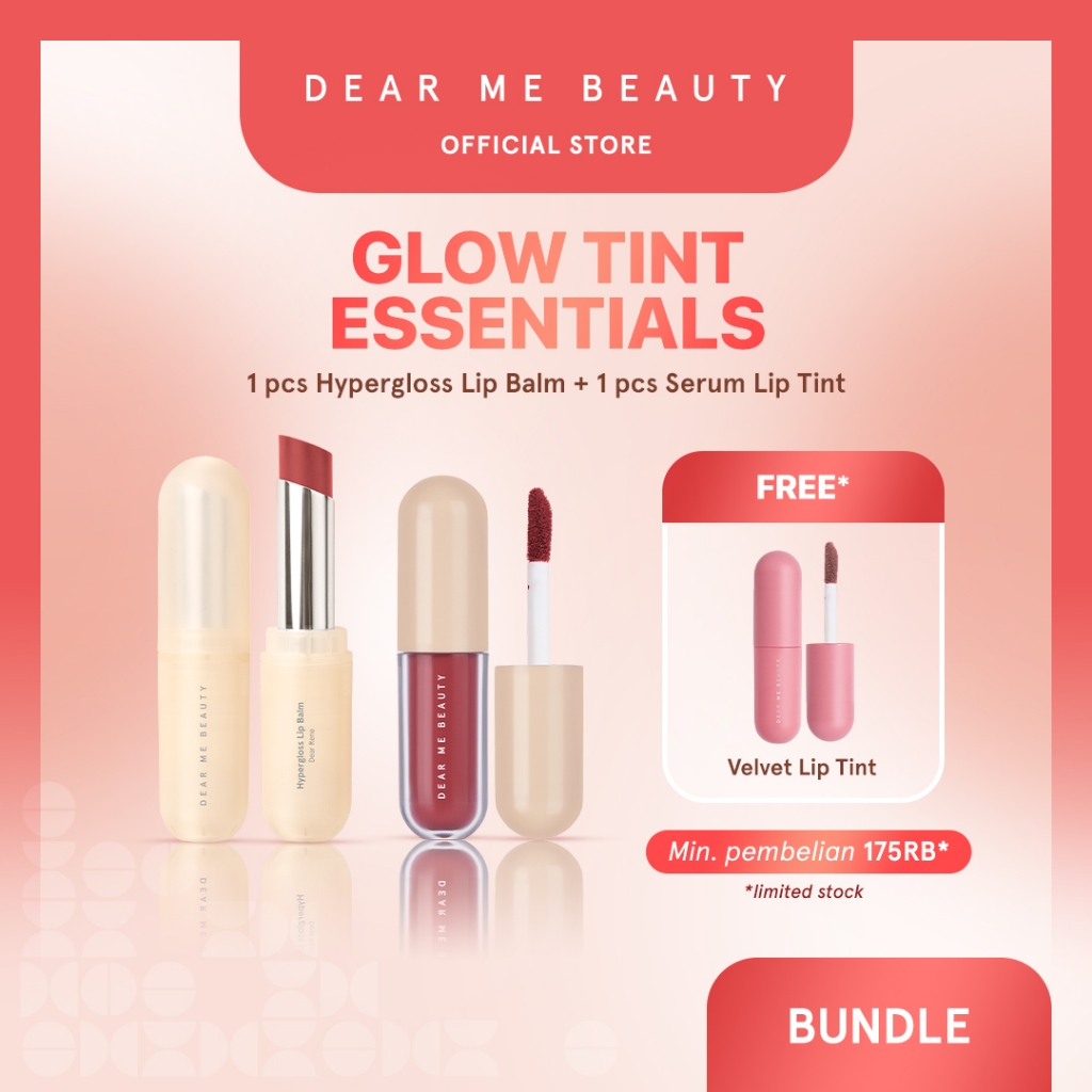 Jual Dear Me Beauty Bundle Glow Tint Essentials - Hypergloss Lip Balm x ...
