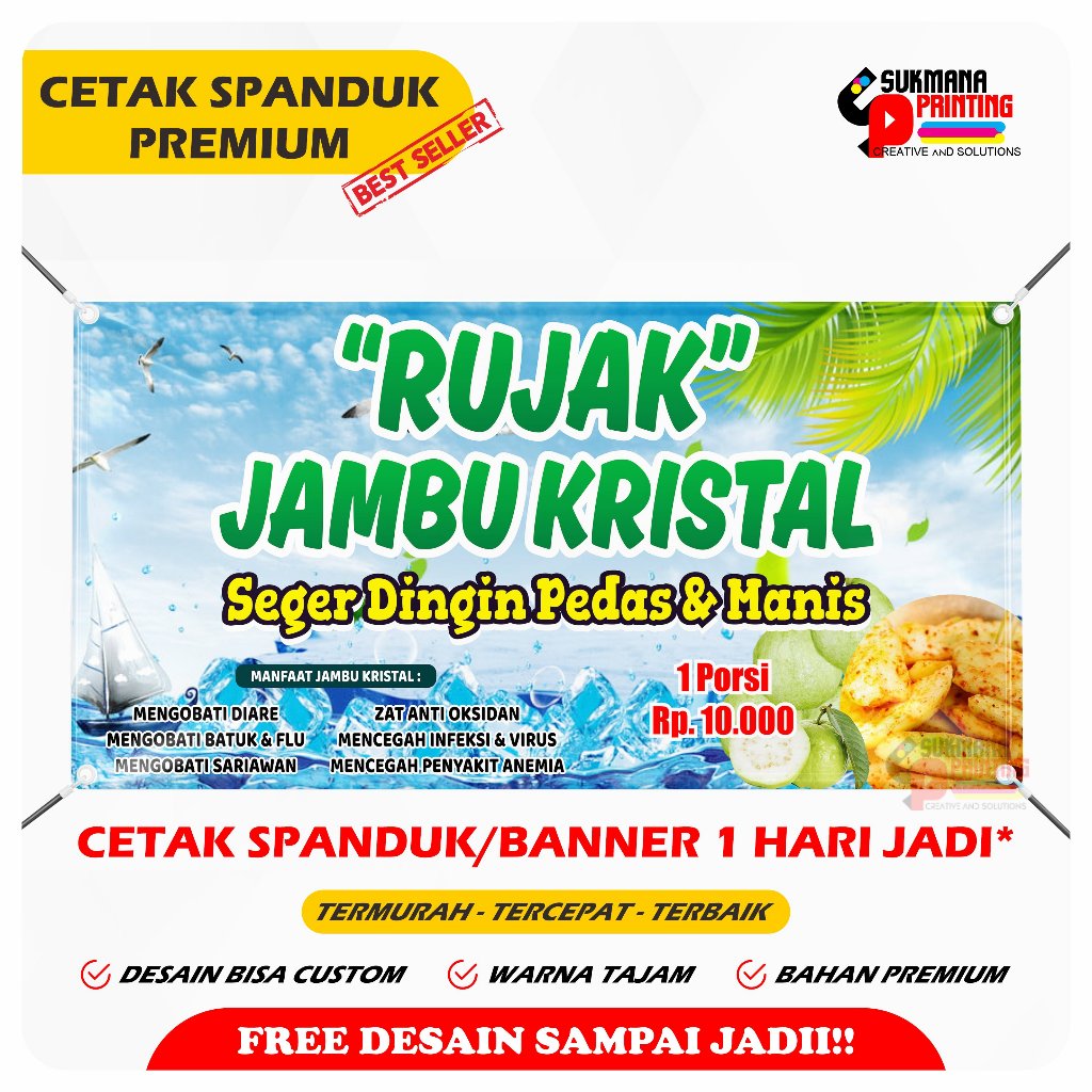 Jual FREE DESAIN SPANDUK BANNER JUALAN RUJAK JAMBU KRISTAL - SPANDUK ...